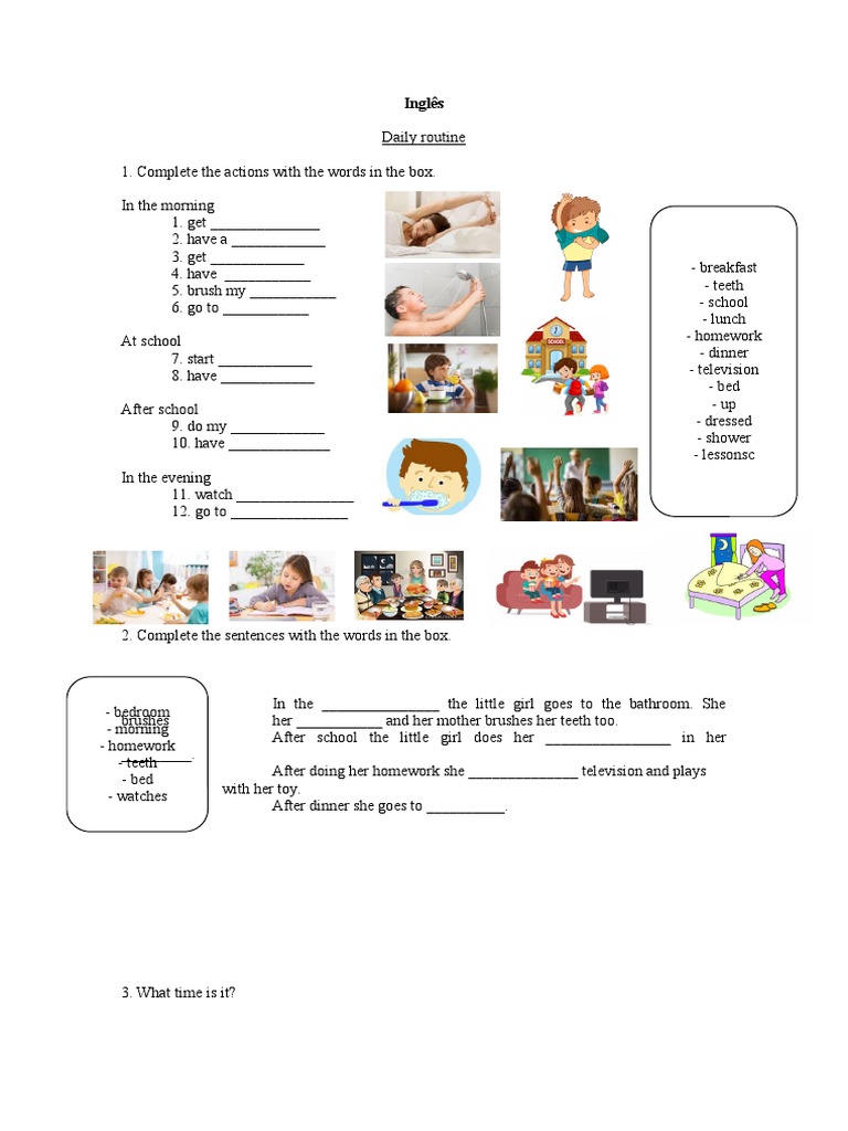 Daily Routine | PDF | Meal | Eating Behaviors Of Humans