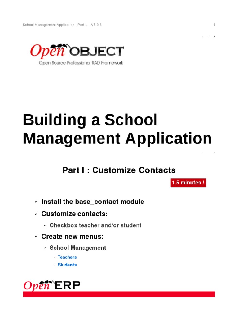 Building A School Management Application | PDF | Menu | Software