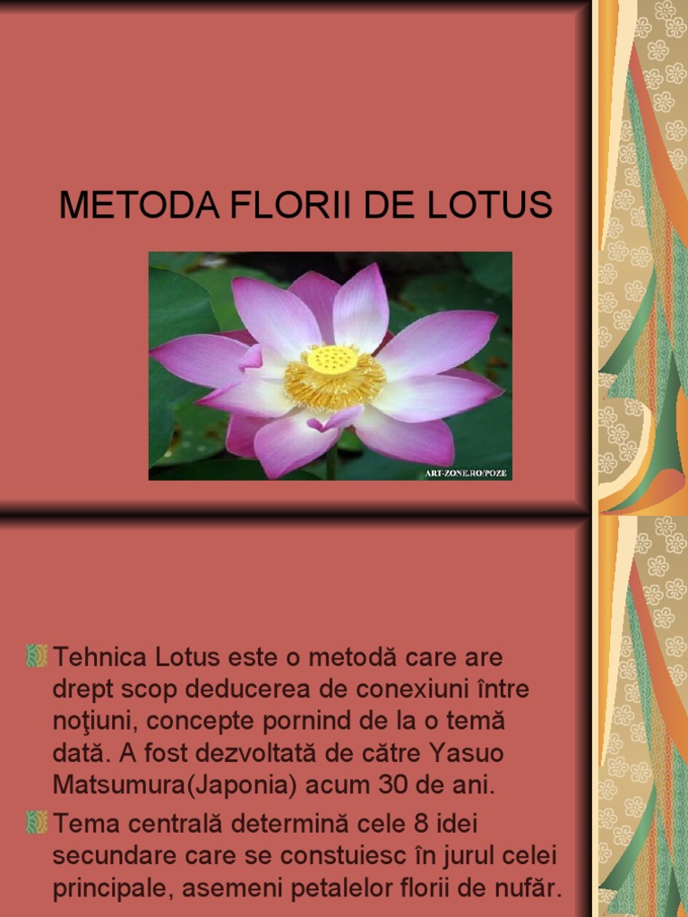 Metoda Florii de Lotus | PDF