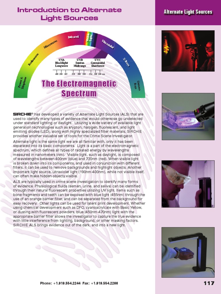 The Electromagnetic Spectrum: Alternate Light Sources | PDF | Power ...