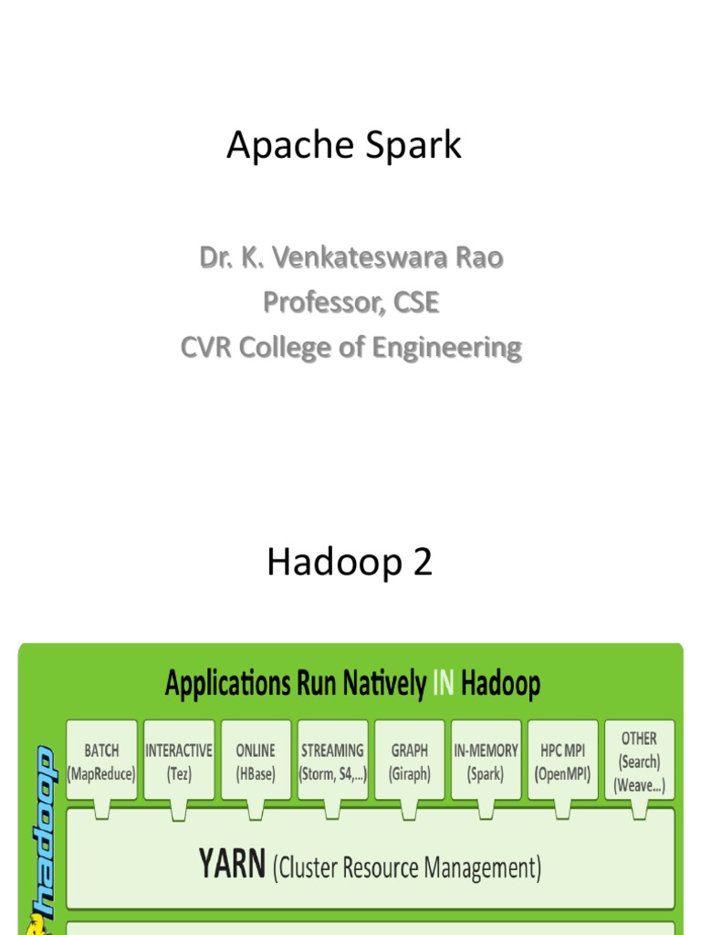 Unit 5 | PDF | Apache Spark | Apache Hadoop
