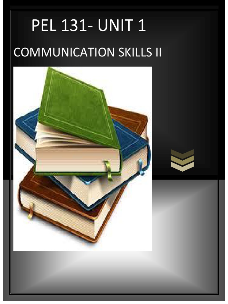 UNIT 1 PEL131 Lecture Workbook-2021 | PDF