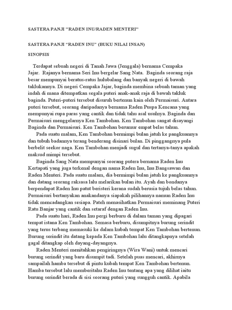 Sastera Panji | PDF