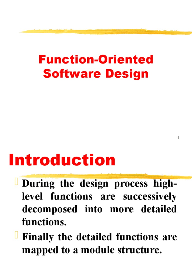 6.function Oriented Software Design and DFD | PDF | Computing | Information Technology Management