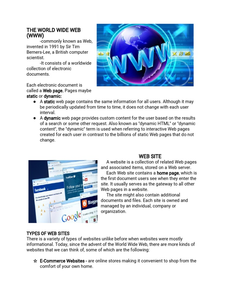 World Wide Web | PDF | World Wide Web | Internet & Web