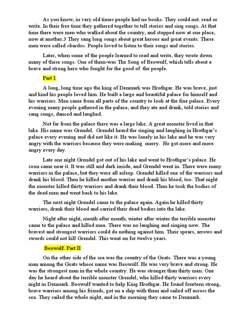 The Tale of Beowulf: The Hero Who Defeated the Monsters Grendel and ...