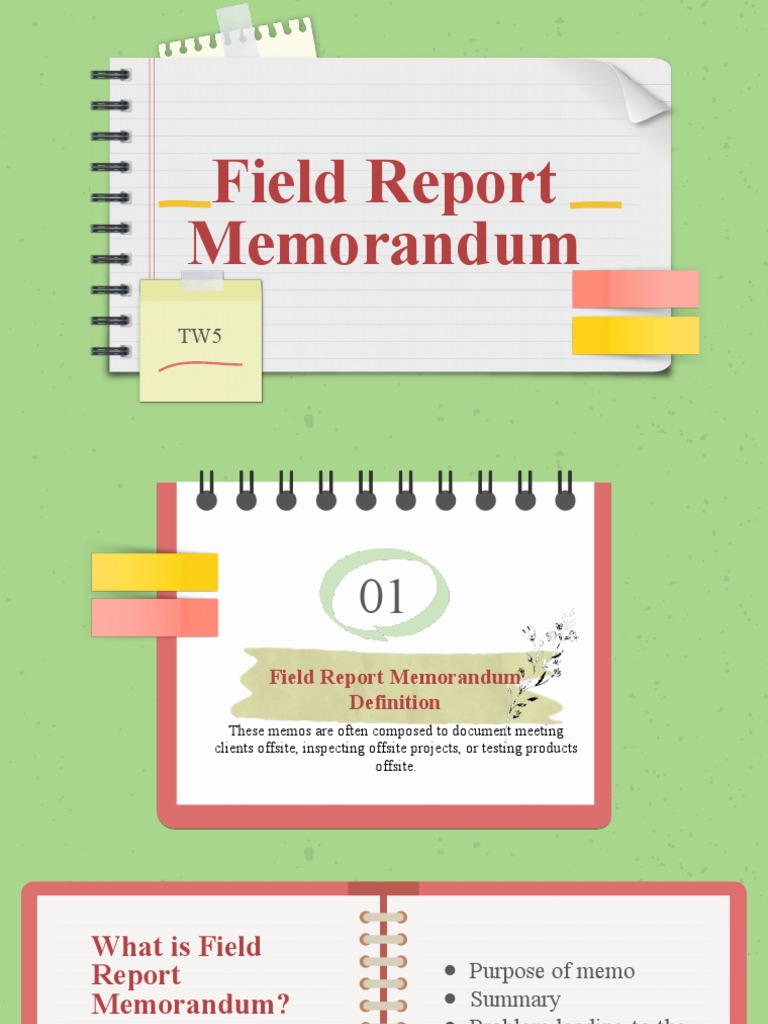Field Report Memorandum | PDF | Memorandum | Cognition