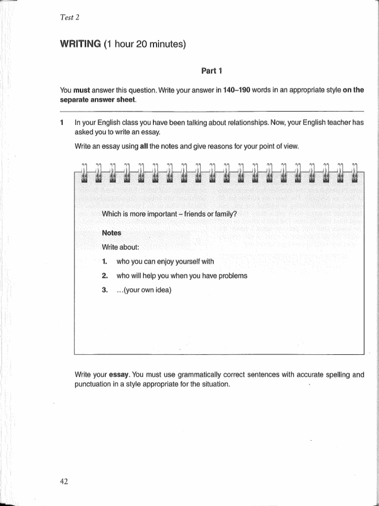 FCE Writing Test 2 | PDF