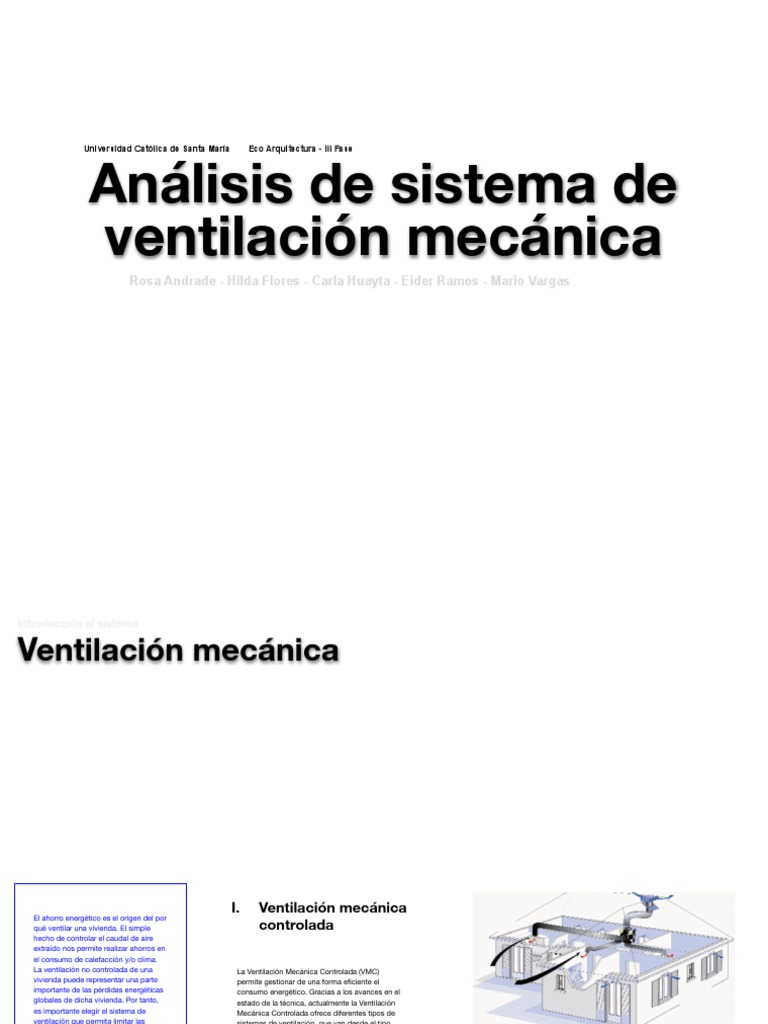 Ventilación Mecánica | PDF | Ventilación (Arquitectura)