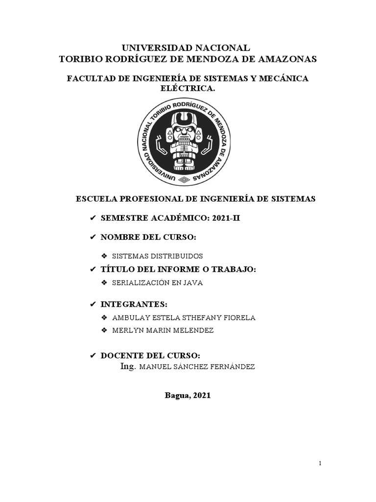 Serializacion en Java | PDF | Objeto (informática) | Java (lenguaje de programación)