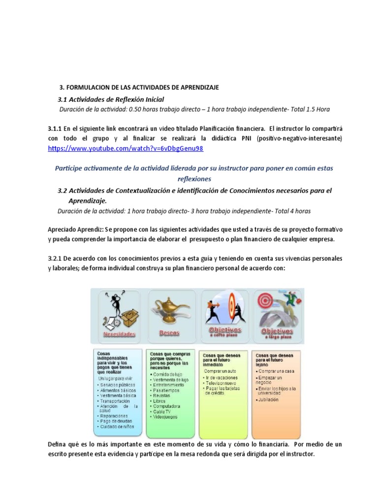 Guia 31 | PDF | Presupuesto | Inversiones