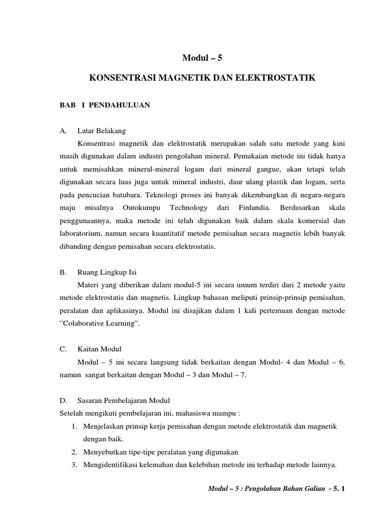 Konsentrasi Magnetik & Elektrostatik | PDF | Teknologi & Rekayasa