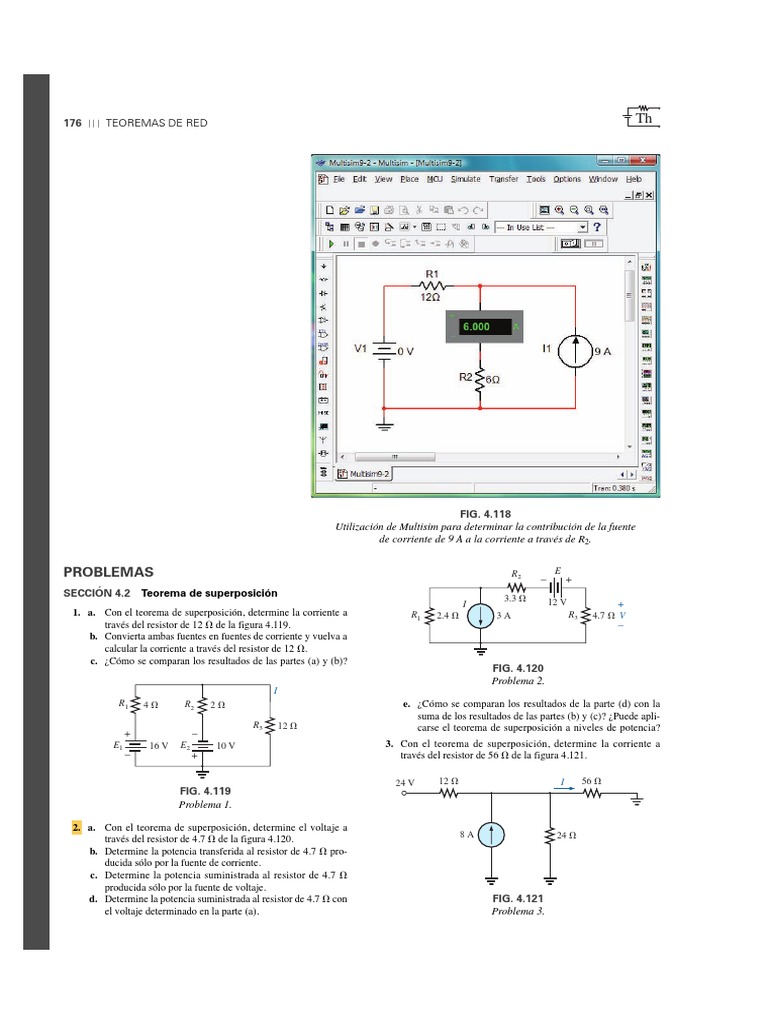Teoremas de Redes | PDF | Ingeniería Electrónica | Cantidades fisicas
