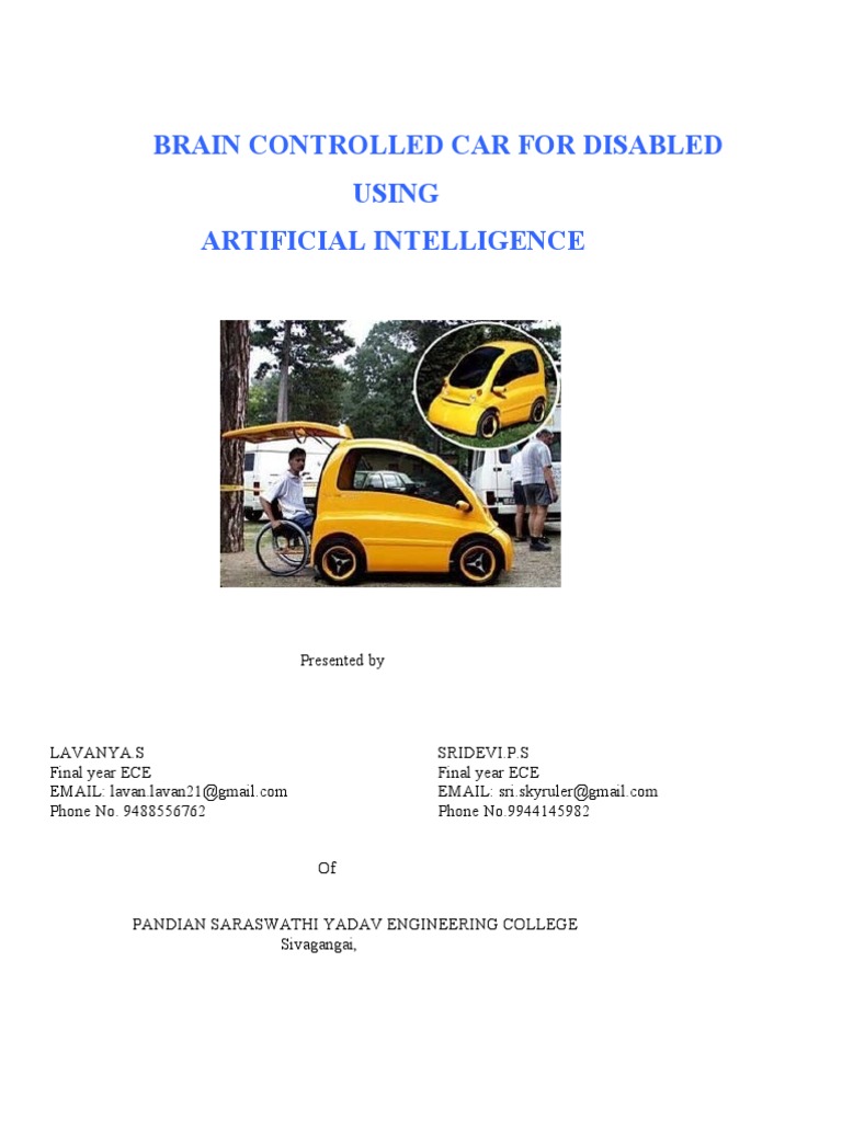 Brain-Controlled AI Car for Disabled | PDF | Electroencephalography ...