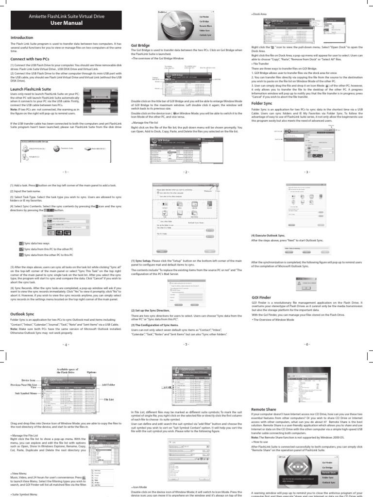 Amkette FlashLink Suite Virtual Drive | PDF | Computer File | Microsoft ...