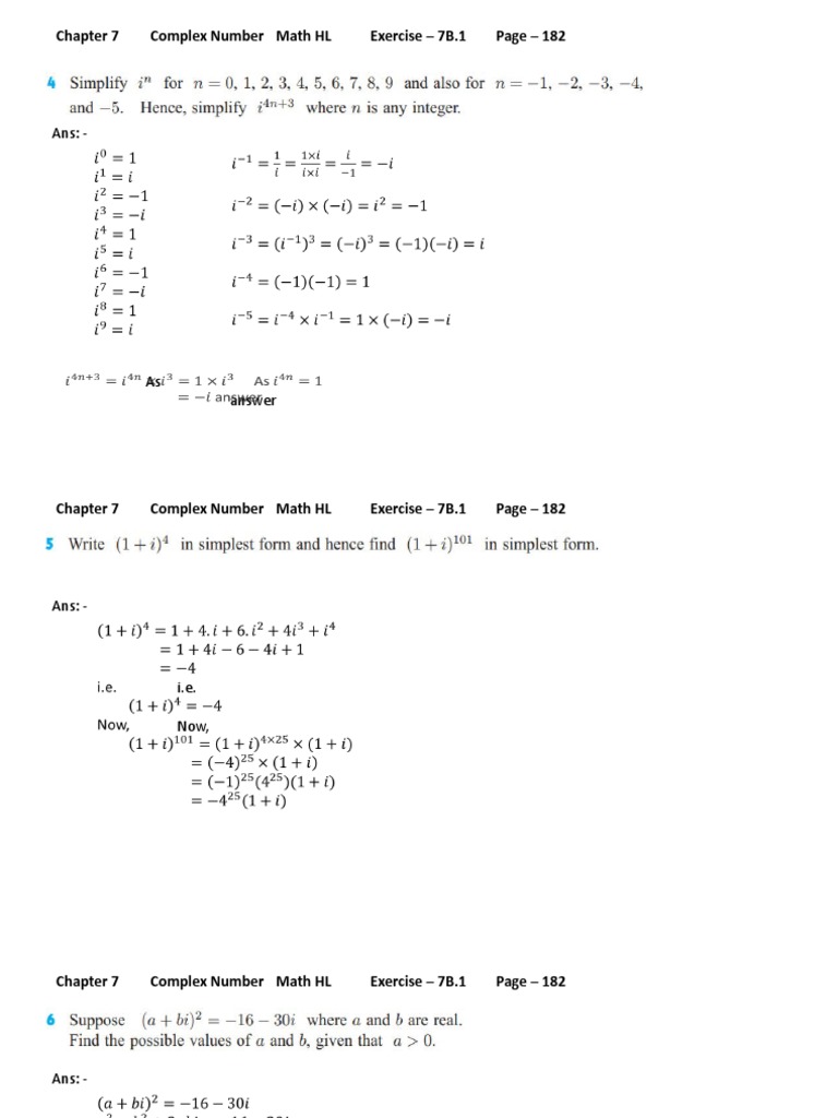 Complex Number | PDF
