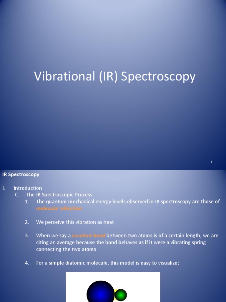 IR Spectroscopy: Vibrational Modes Explained | PDF | Infrared ...