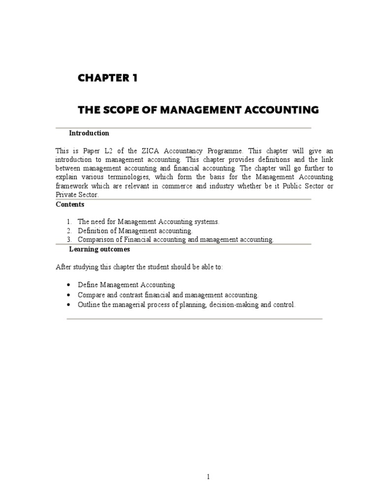 Management Accounting | PDF | Management Accounting | Financial Accounting