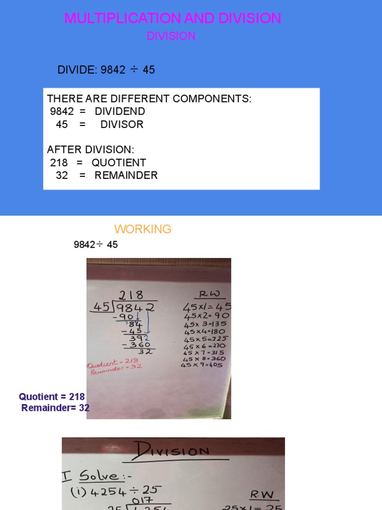 Division Explanation | PDF