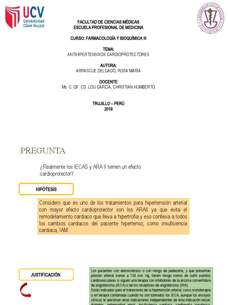 Antipertensivos Cardioprotectores | PDF | Hipertensión | Sistema ...