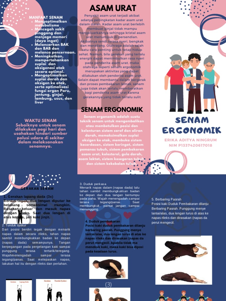 Senam Ergonomik untuk Penderita Asam Urat | PDF
