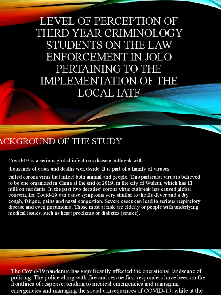 Level of Perception of Third Year Criminology Students On The Law ...