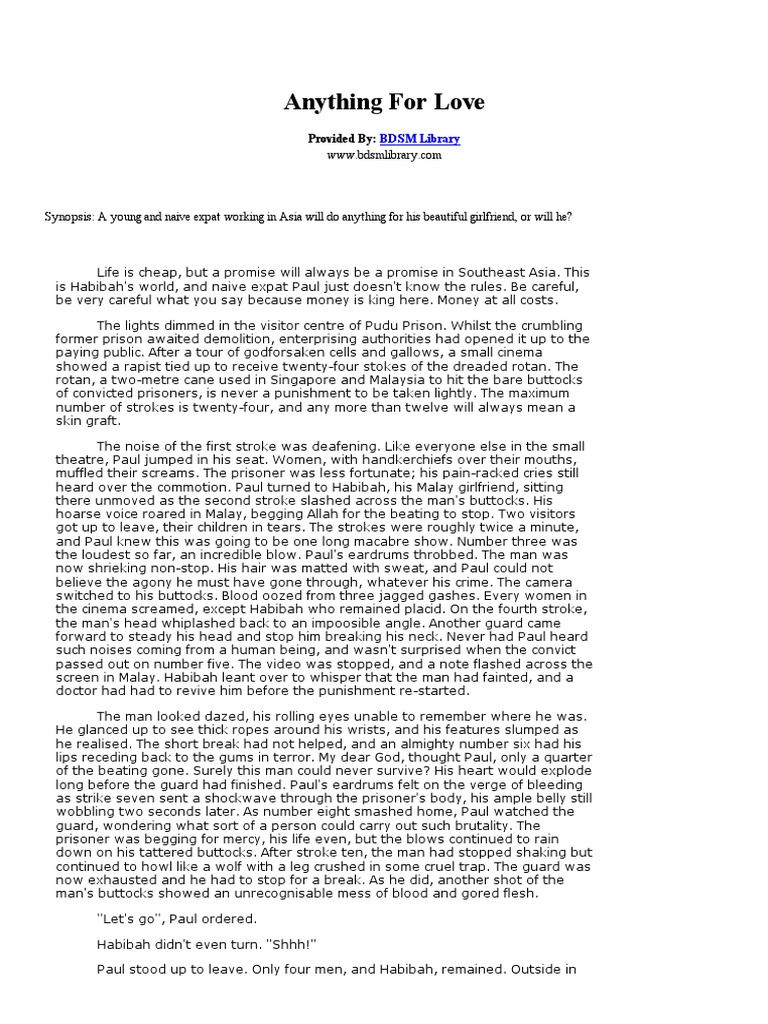 BDSM Library - Anything For Love | PDF | Foot