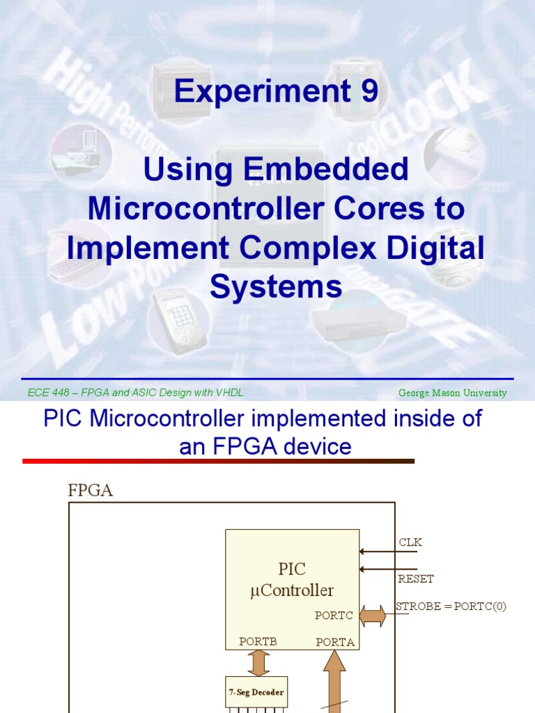 Experiment 9 Using Embedded Microcontroller Cores To Implement Complex Digital Systems Pdf