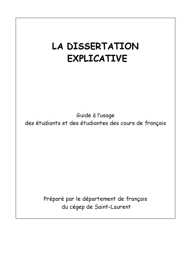 La Dissertation Explicative | PDF | Preuve mathématique | la communication