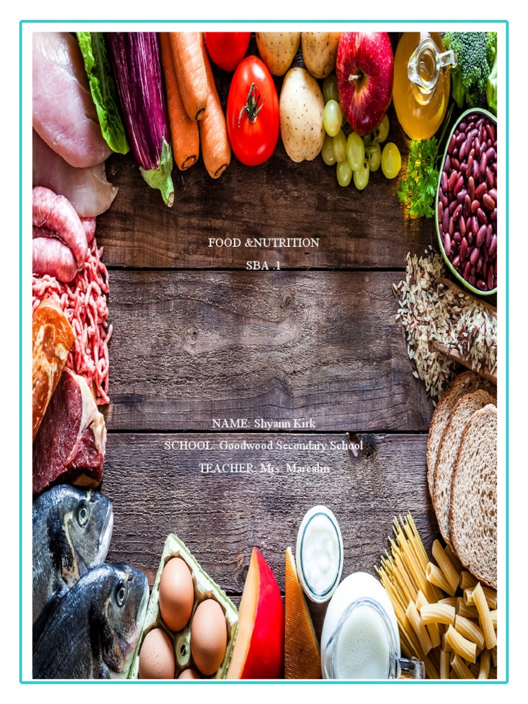 Food &nutrition SBA .1 | PDF | Cakes | Dumpling