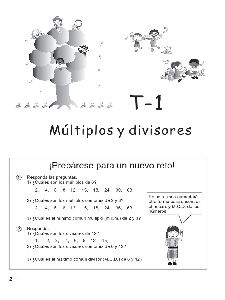 Ejercicios de Múltiplos y Divisores | PDF | Matemáticas | Matemática ...
