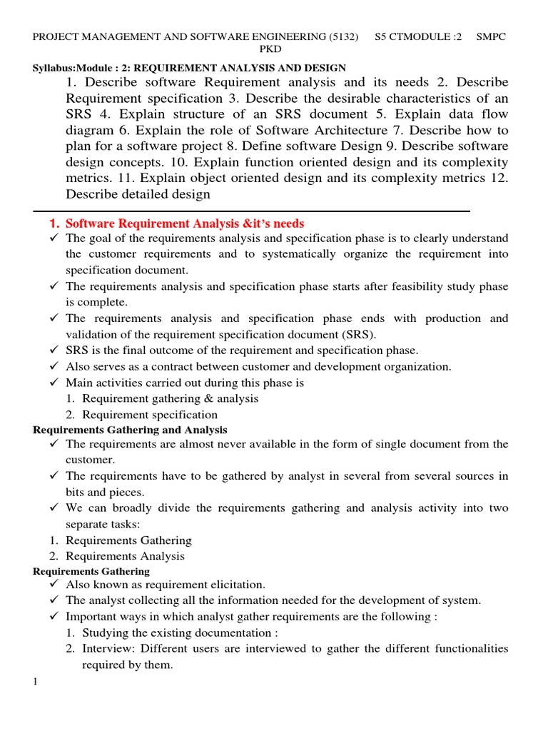 Software Requirement Analysis &it's Needs | PDF | Use Case | Unified ...