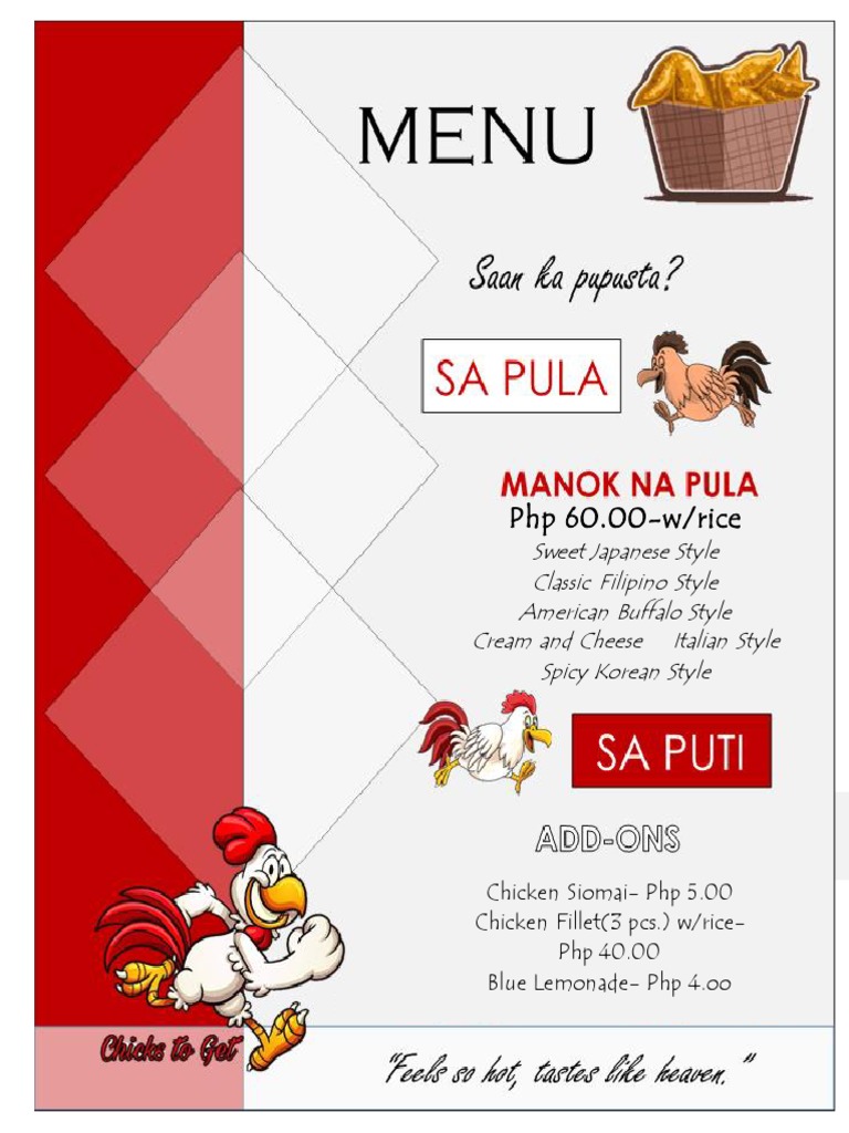 Menu at Pansabit | PDF