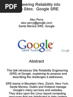 Google SRE - Site Reliability Engineering Book Google Index | PDF ...
