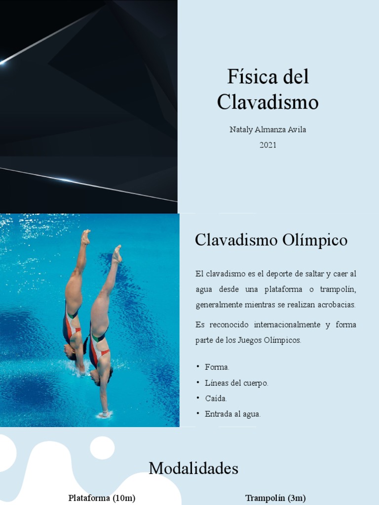 Física Del Clavadismo. Nataly Almanza | PDF | Fuerza | Masa