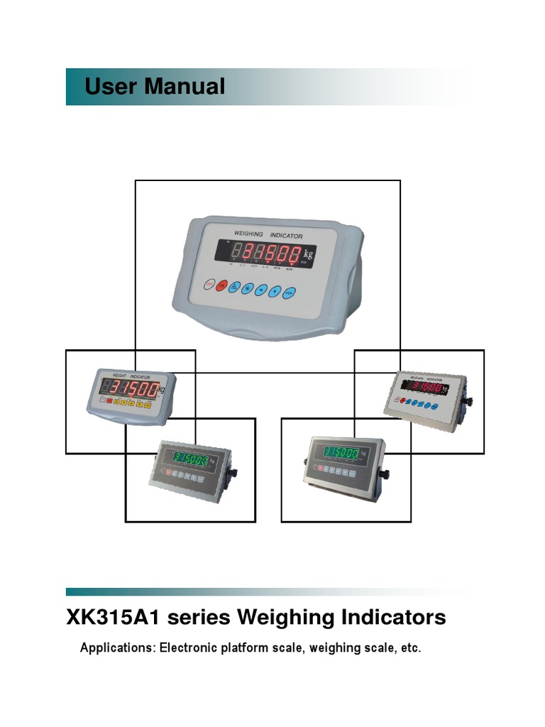 User Manual: XK315A1 Series Weighing Indicators | PDF | Computer ...
