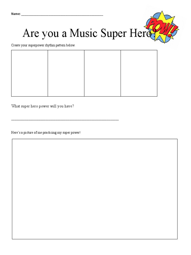 Rhythm Rescue Super Hero | PDF