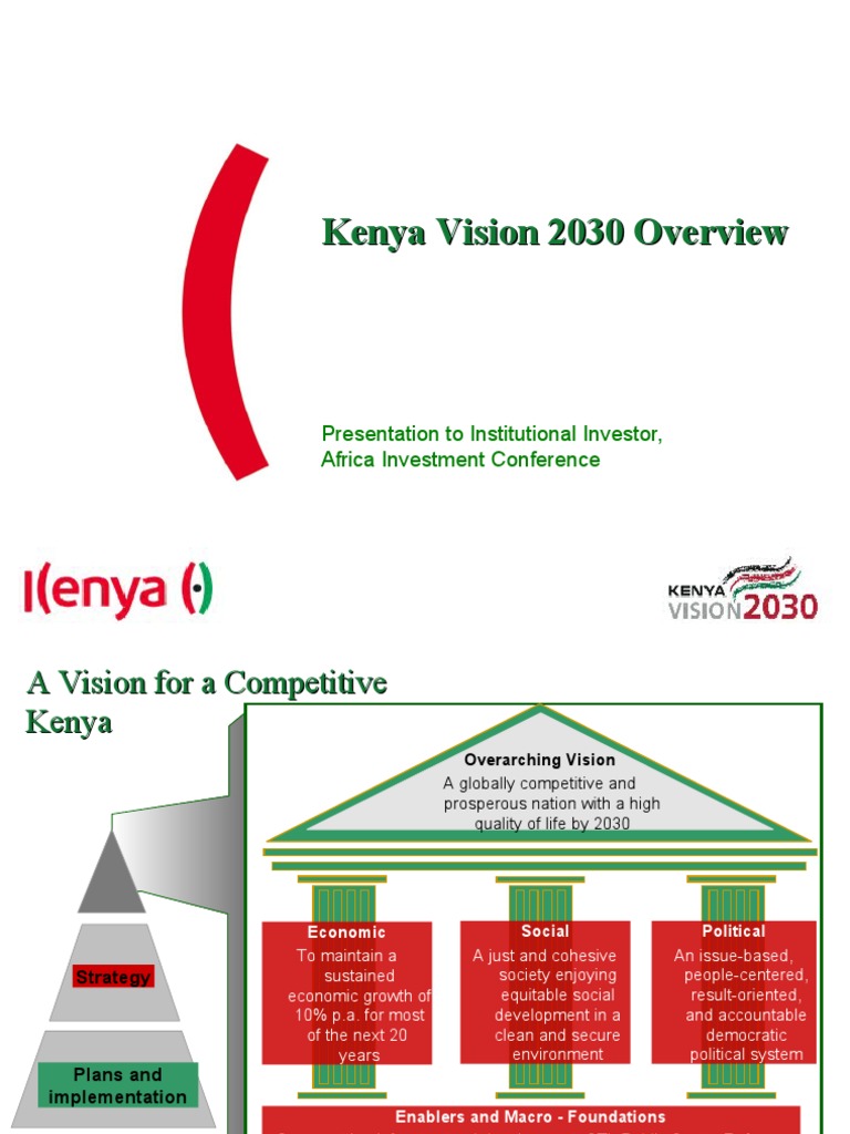 Kenya Vision 2030 Overview | PDF | Economies | Business