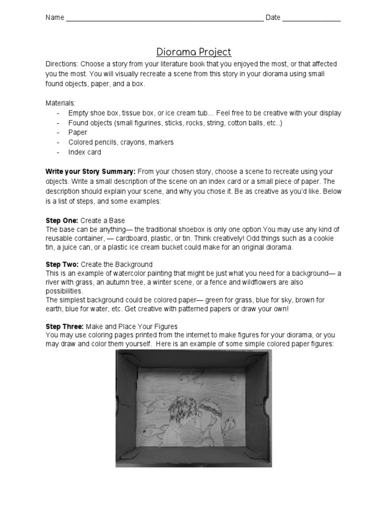 Diorama Project Instructions and Guide | PDF
