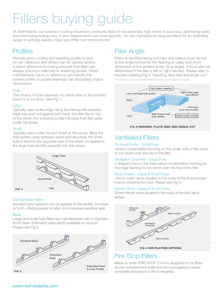 Fillers Buying Guide: Profiles Filler Angle | PDF | Roof | Materials
