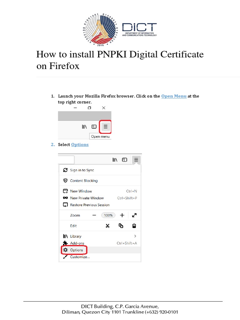 How To Install PNPKI Digital Certificate On Firefox | PDF | Computers