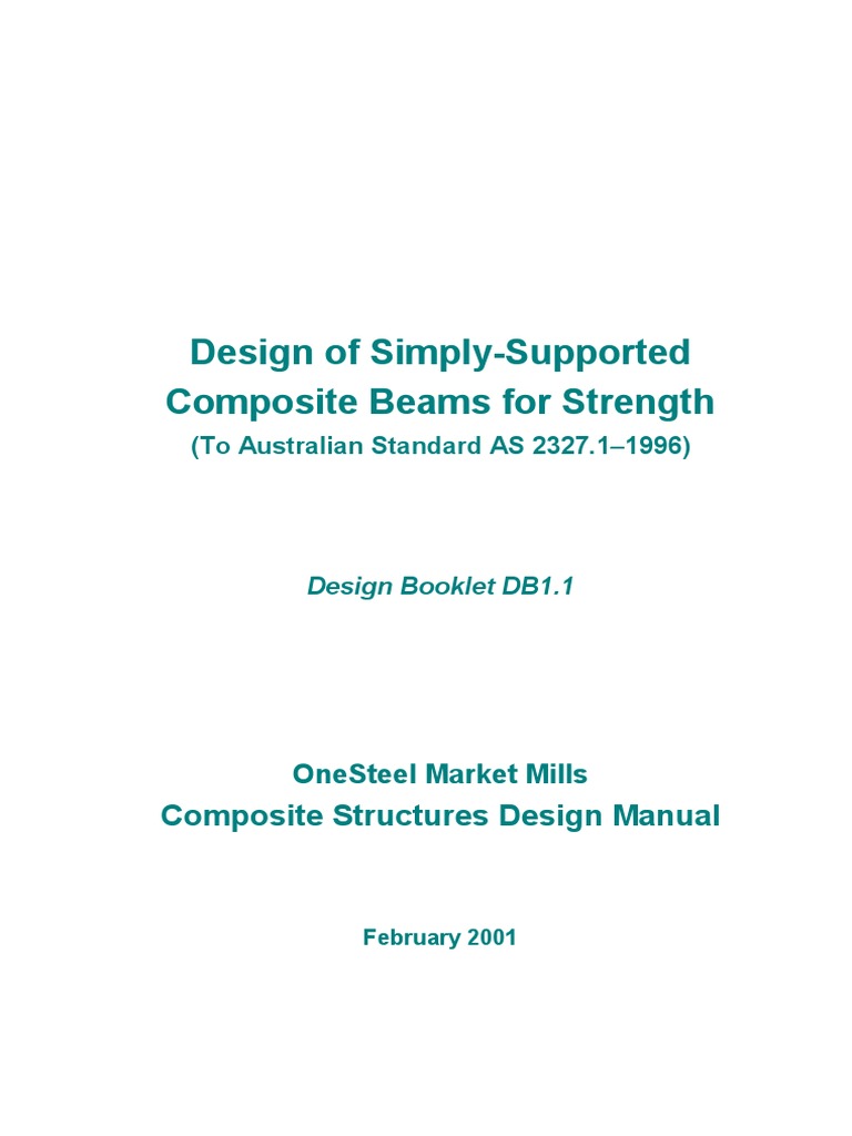 Design of Simply-Supported Composite Beams For Strength | PDF | Beam ...