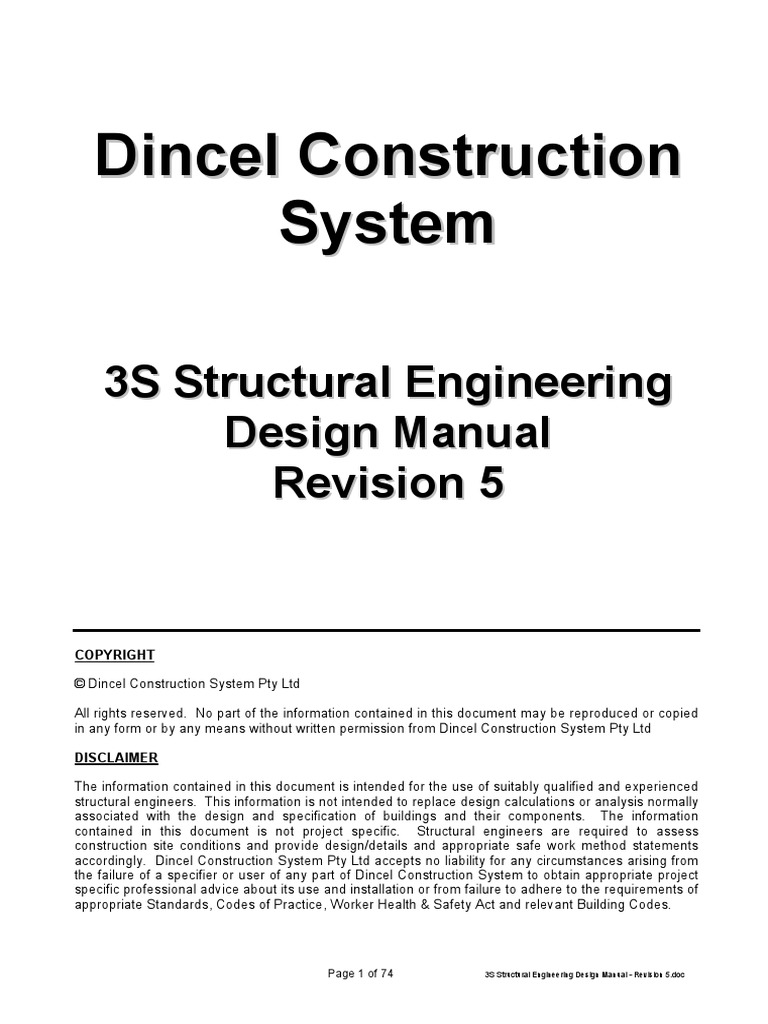 3S Structural Engineering Design Manual - Revision 5 - Pgs 1 To 52 ...