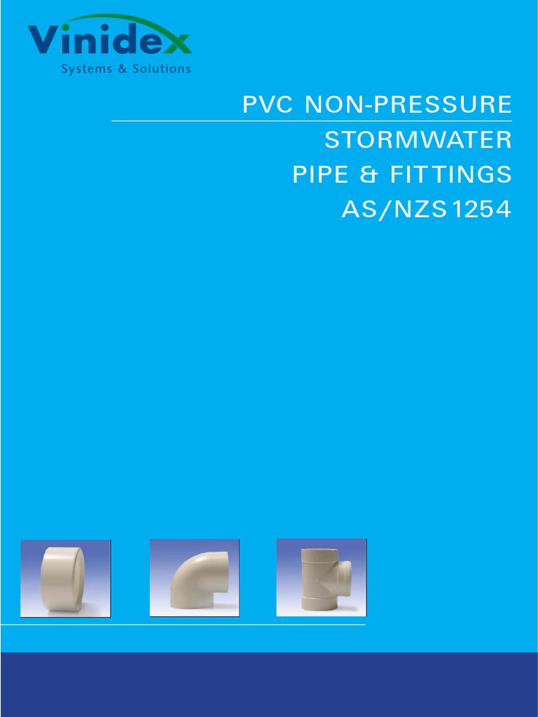 PVC Non-Pressure Stormwater Pipe & Fit Tings AS/NZS1254 | PDF | Pipe ...