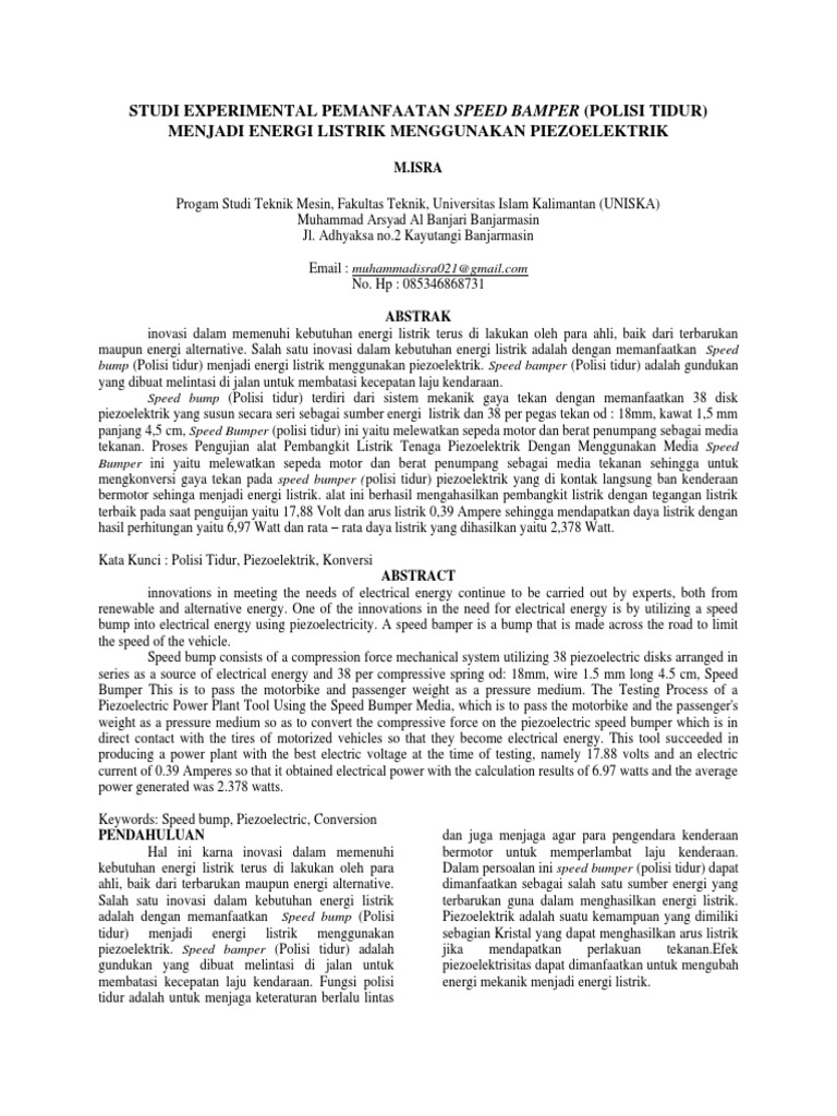 Jurnal M.isra Dikonversi | PDF | Sains & Matematika | Teknologi & Rekayasa