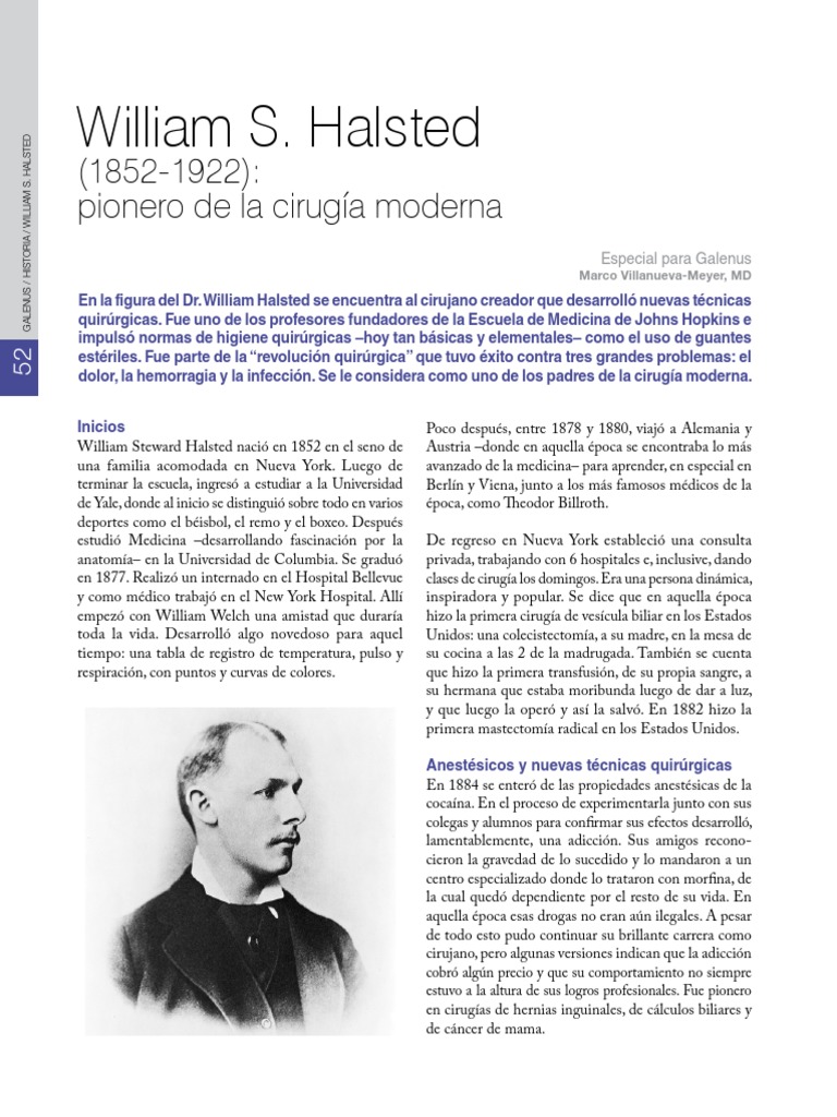 Halsted Cirugia | PDF | Cirugía | Medicina CLINICA