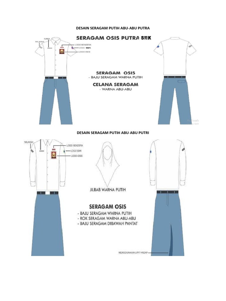 Desain Seragam SMK | PDF