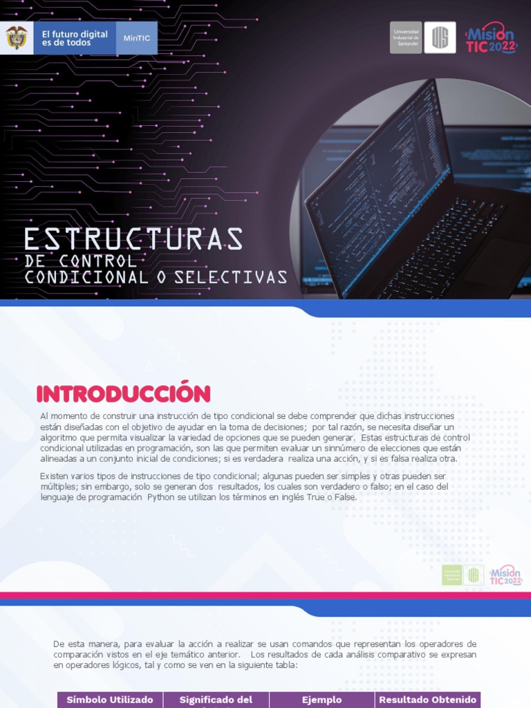 Estructuras de Control | PDF | Python (lenguaje de programación ...