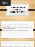 Occupational Health Shop Safety | PDF | Safety | Personal Protective ...