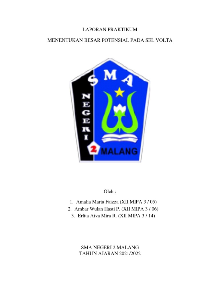 Potensial Sel Volta: Praktikum dan Analisis | PDF
